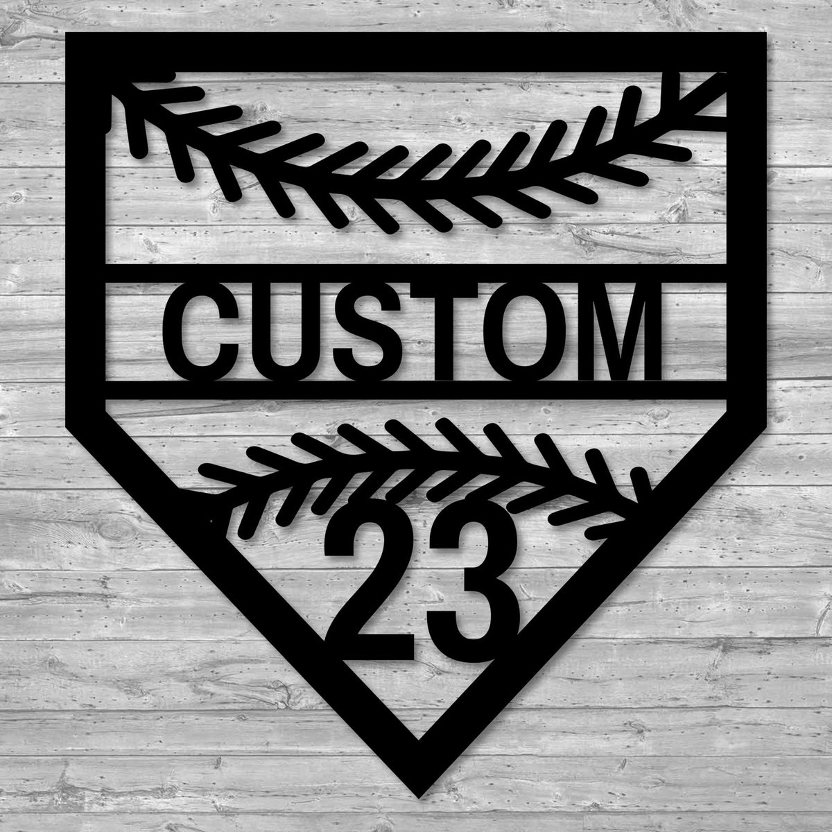 Baseball Decor | Home Plate Custom Metal Wall Art | Made in the USA | K ...