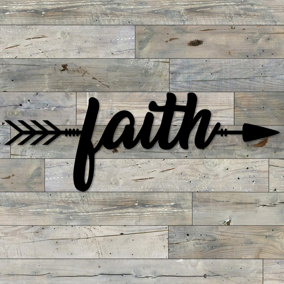 Faith Right Arrow Metal Wall Décor | K&S Design Elements