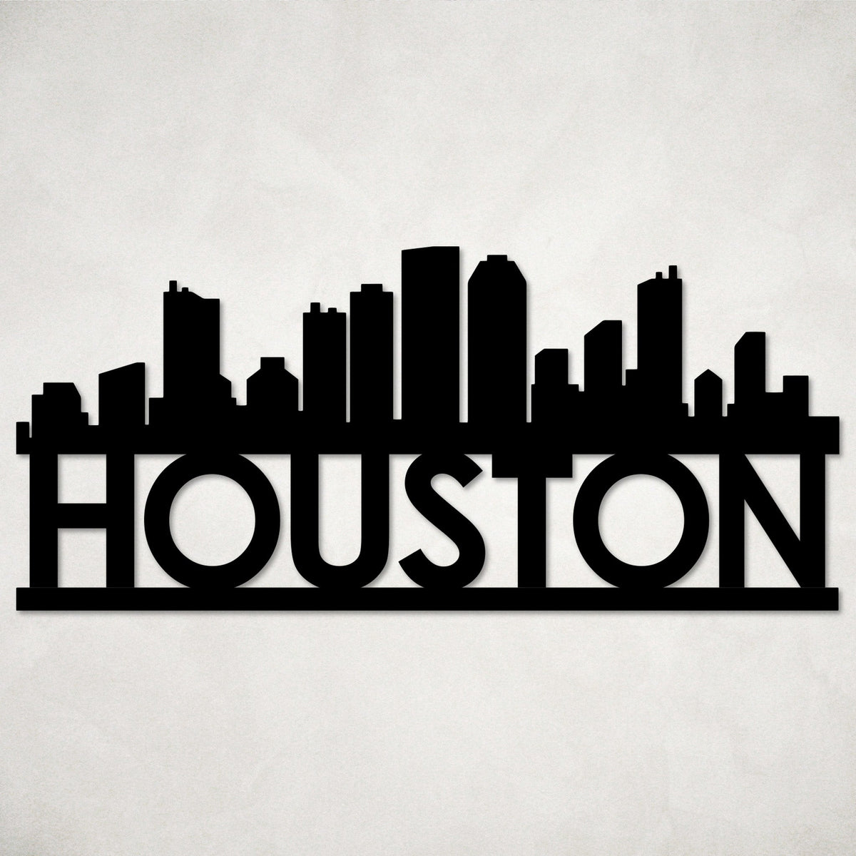 Houston Skyline Wall Art | Cityscape Metal Decor | Made In The USA | K ...