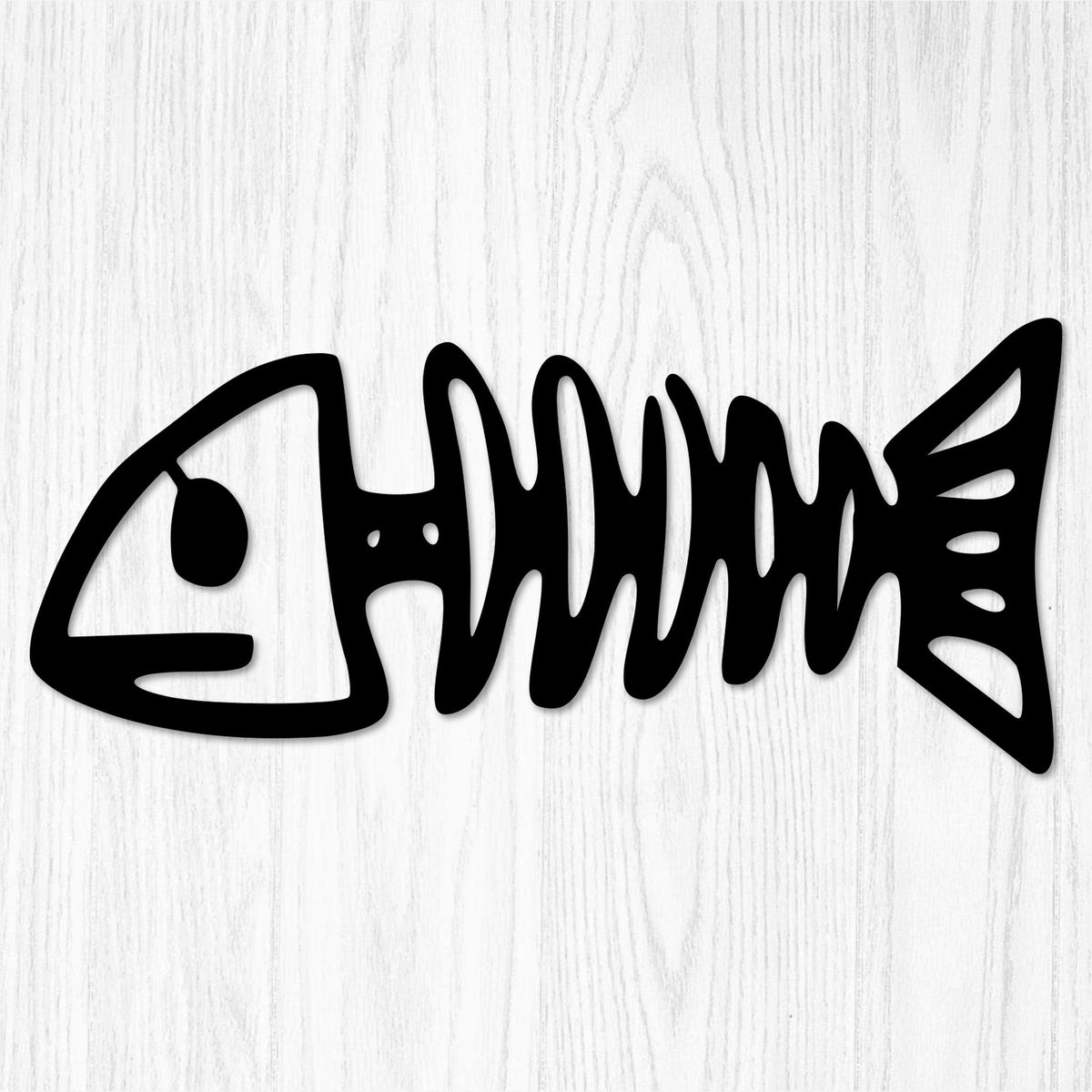 Metal Fishbones Wall Art | K&S Design Elements