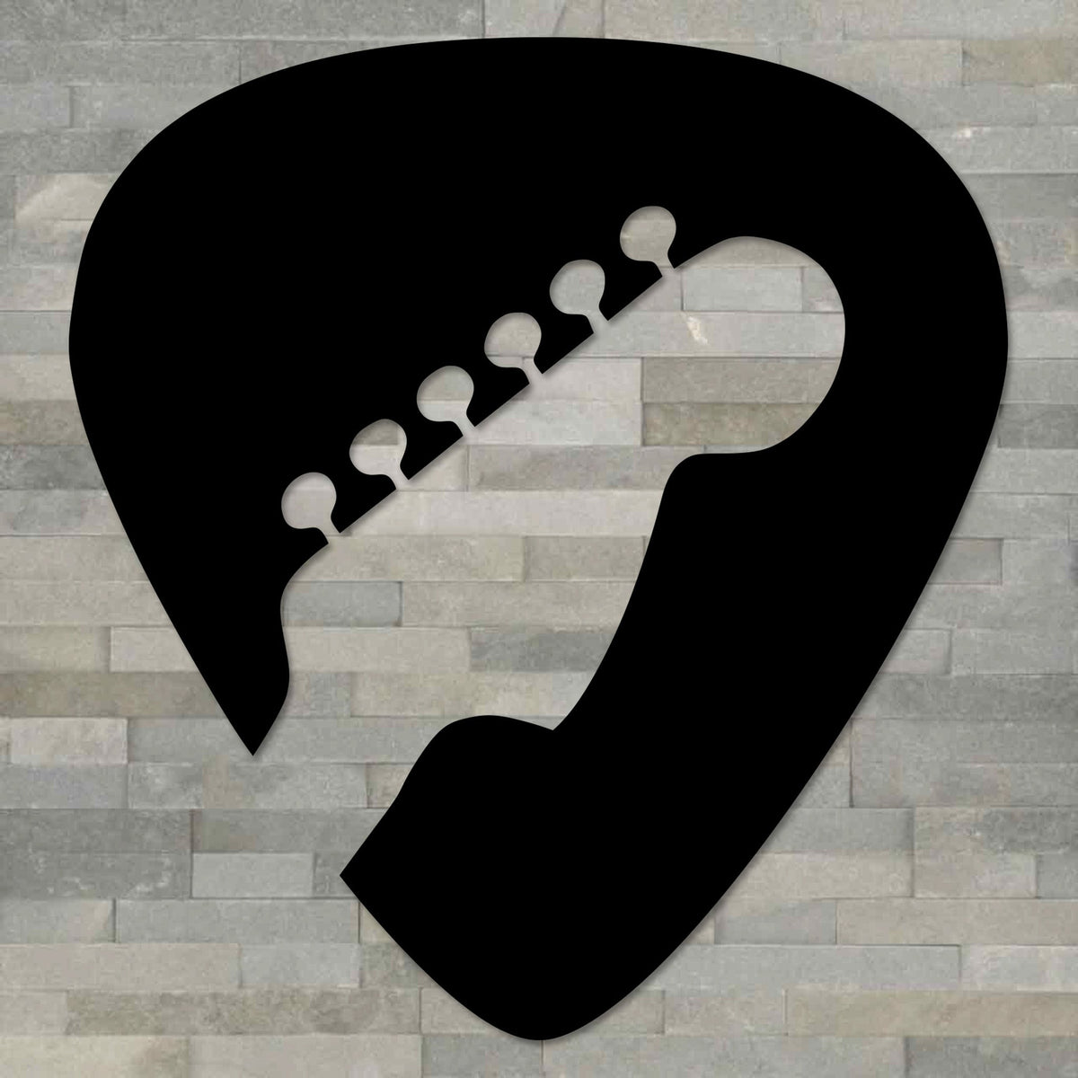 Music Room Decor | Guitar Pick Wall Art | Metal Designs & Home Decor ...