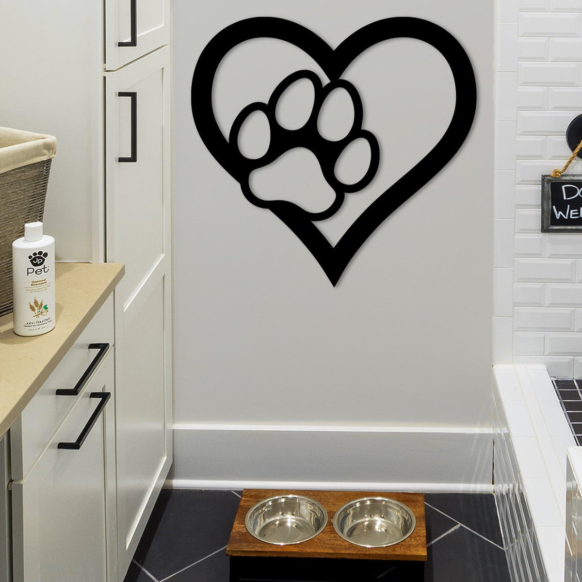 Metal Heart & Paw Art | Metal Wall Art & Pet Decor | Made In The USA ...