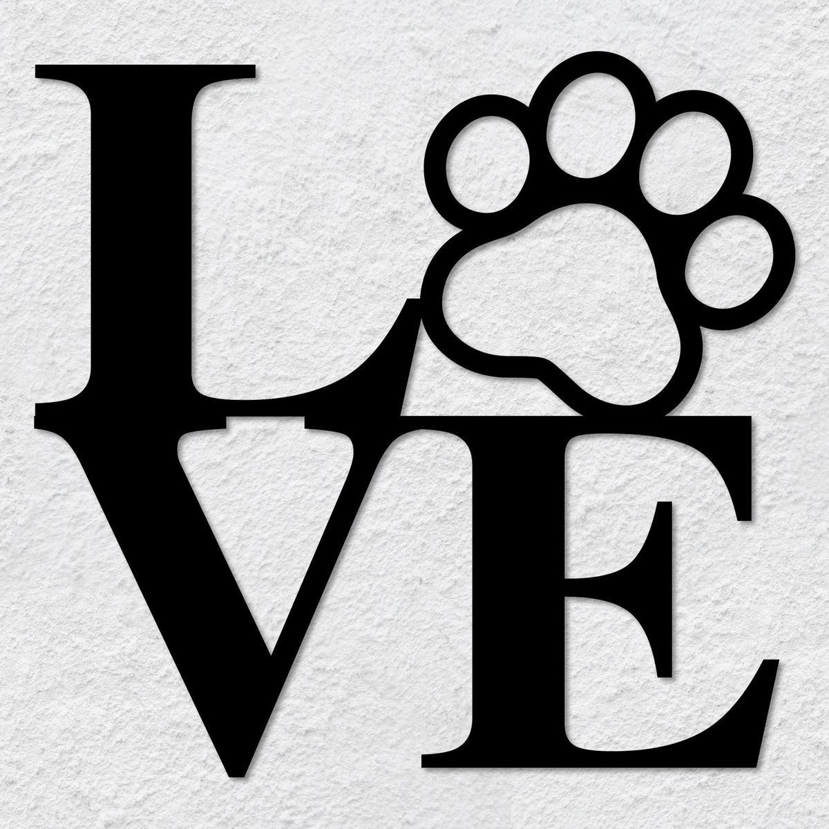 Metal Love with Cat Paw Wall Decor | K&S Design Elements