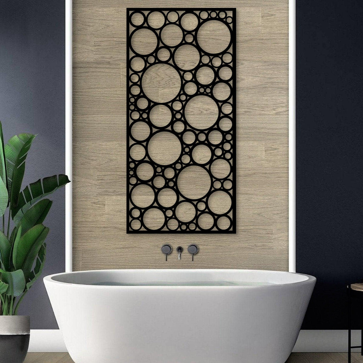 Circle Pattern Decorative Wall Panel | Metal Wall Art & Home Decor | K ...