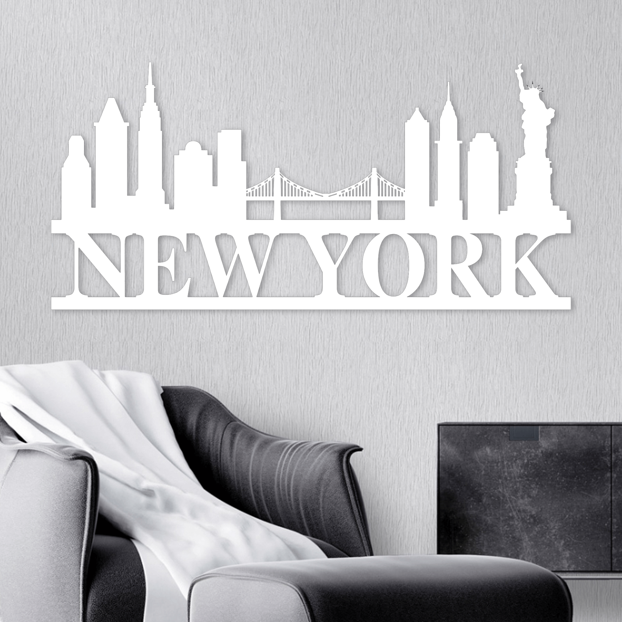 Nyc Skyline Wall Decal High Resolution Photographs Stupell Industries