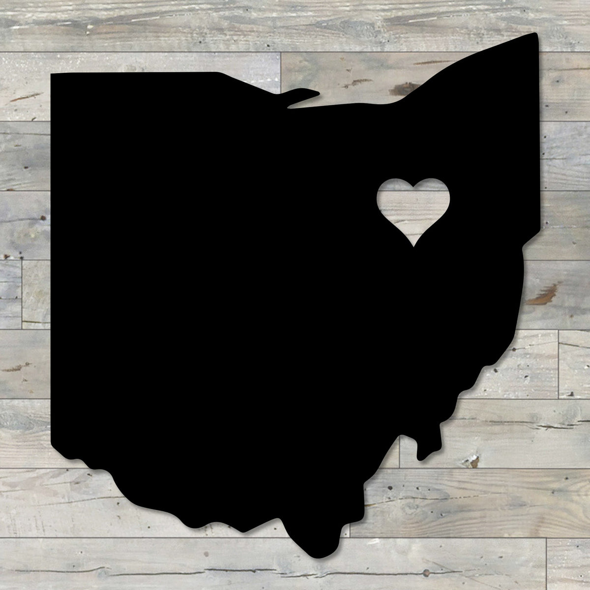 Ohio Heart Metal Wall Decor | K&S Design Elements