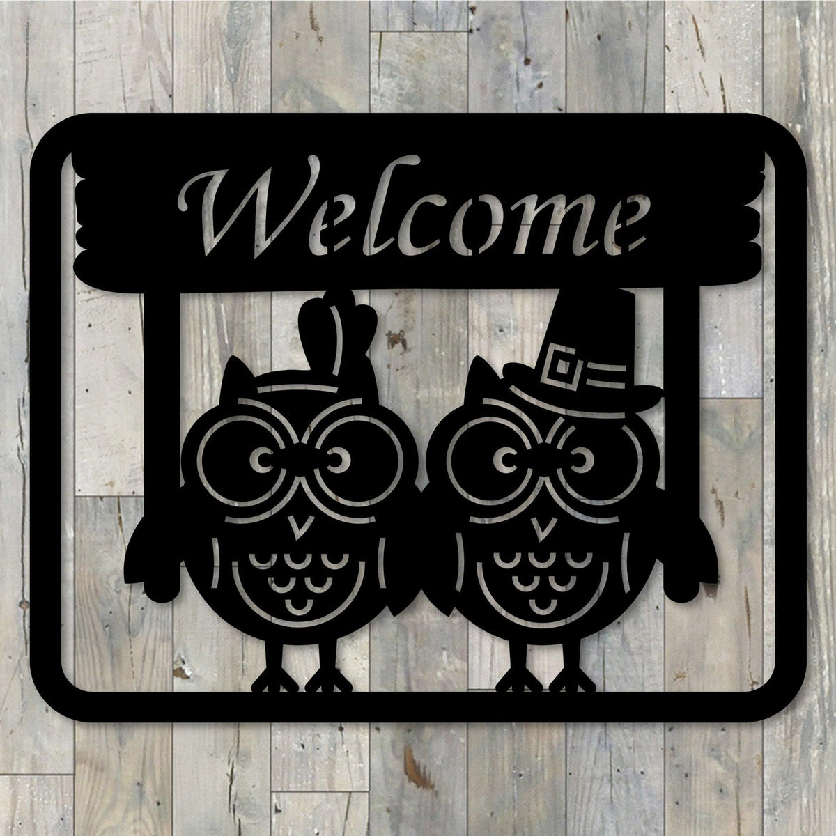 Owl Welcome Sign | Metal Wall Art & Home Decor | Made In The USA | K&S ...