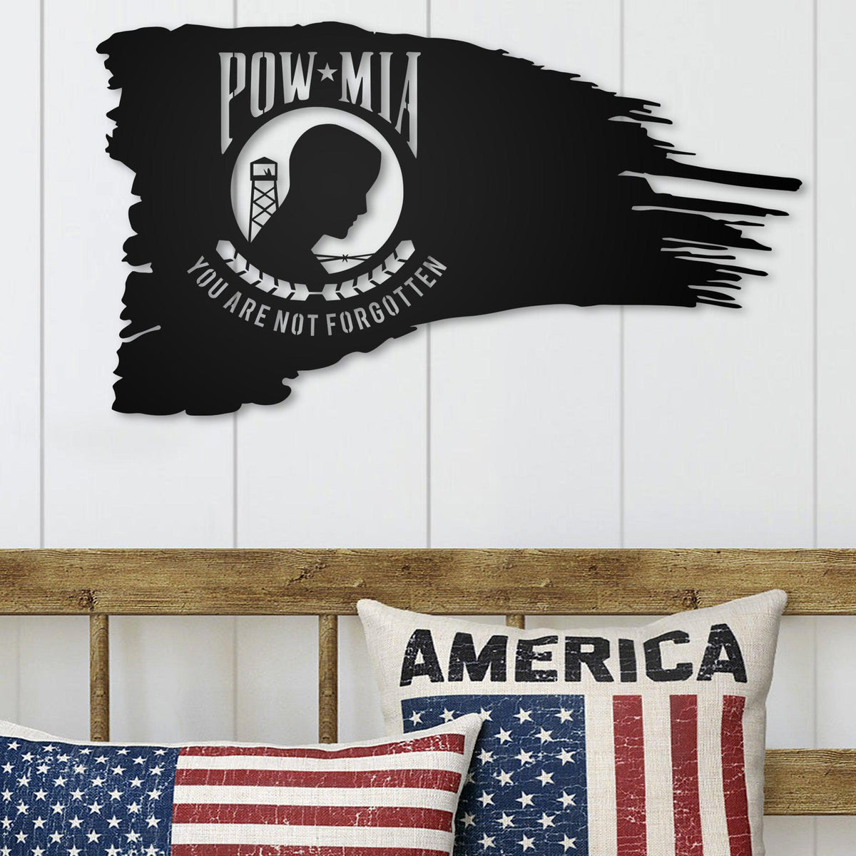 POW MIA Flag Wall Art | Metal US Military Art | Made In The USA | K&S ...