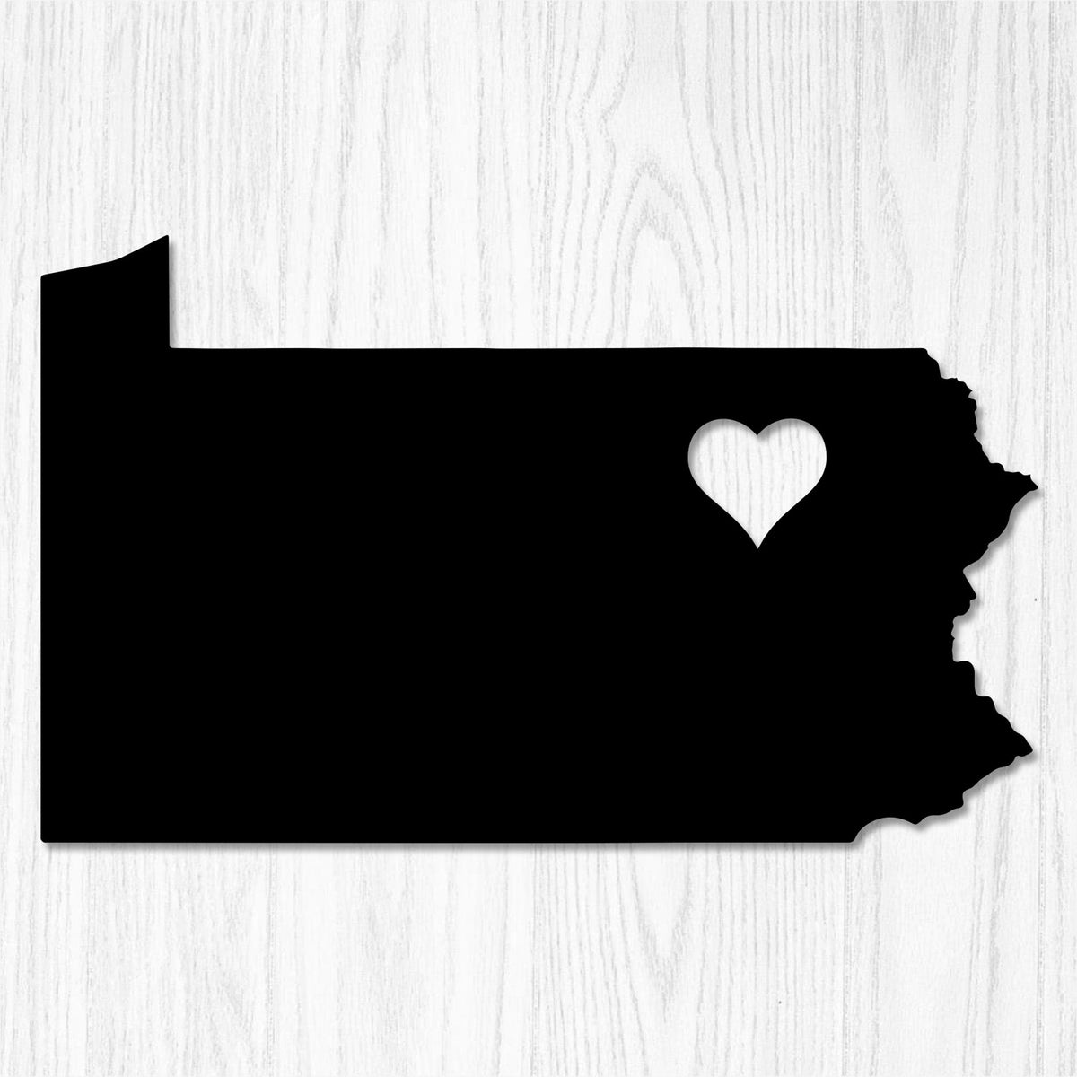 Pennsylvania Heart Metal Wall Decor | K&S Design Elements