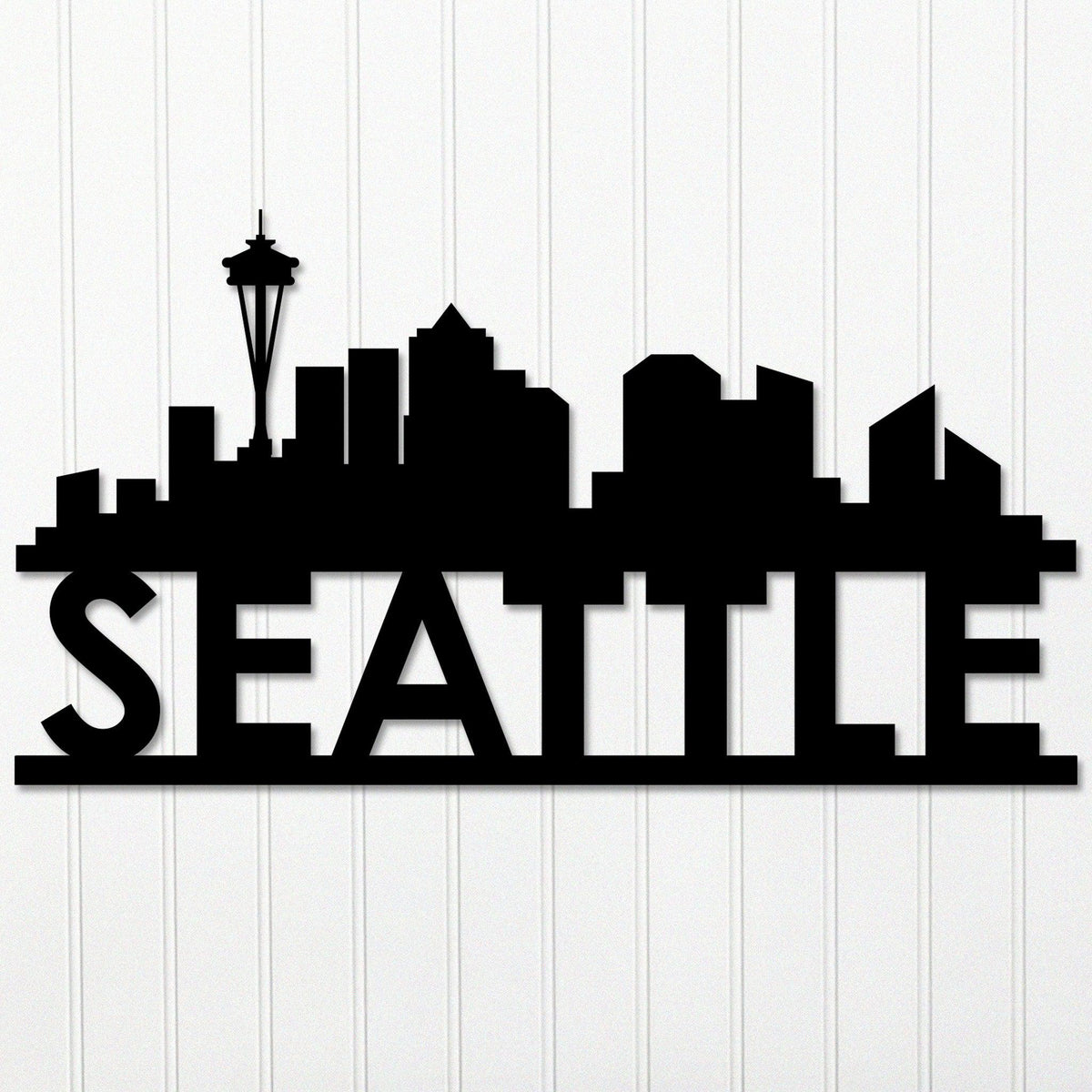 Seattle Skyline Metal Art | Wall Signs & Home Decor | Made In The USA ...