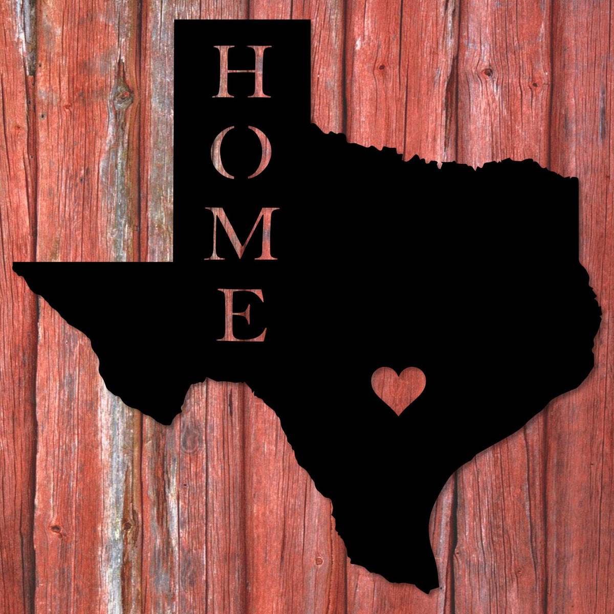 Texas Decor | State Home & Heart Metal Wall Art | Made In The USA | K&S ...