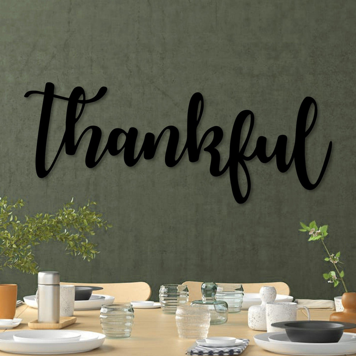 Thankful Metal Sign | Wall Art & Home Decor | Made In The USA | K&S ...