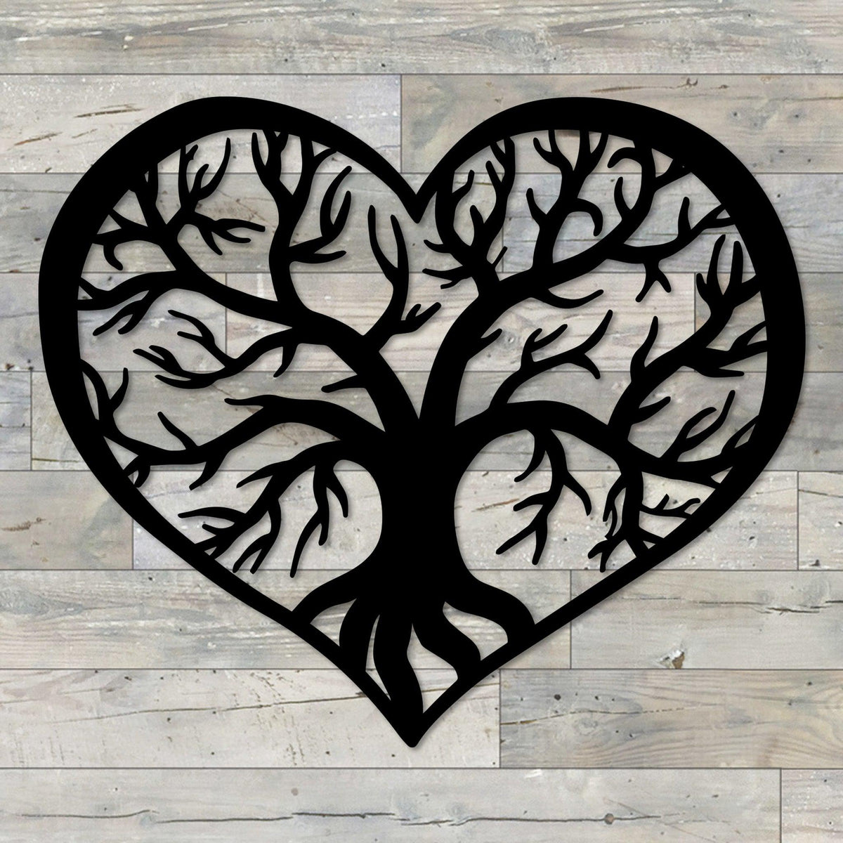 Tree Heart Wall Art | Metal Love Designs & Home Decor | USA Made | K&S ...