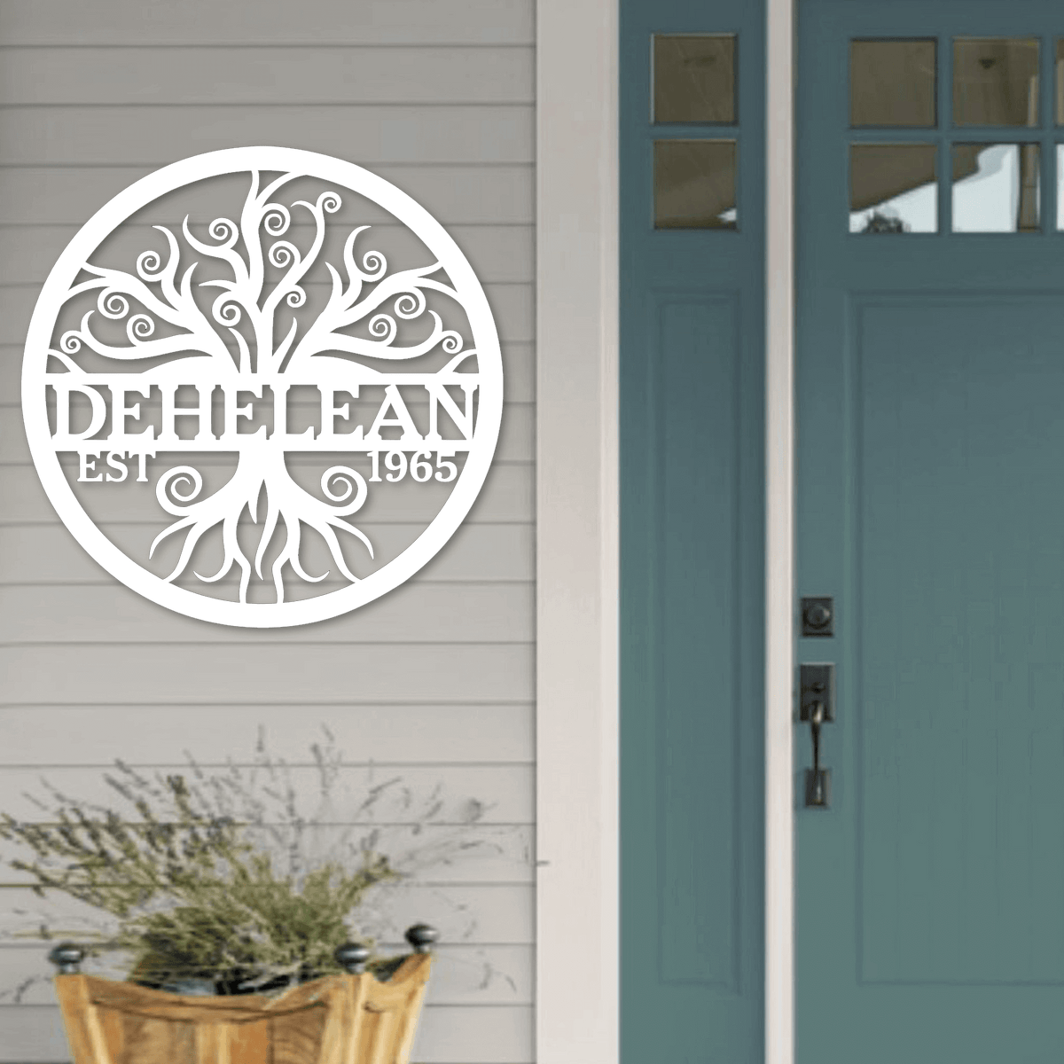Custom Tree of Life Wall Art | Monogram & Date | Metal Signs & Decor ...