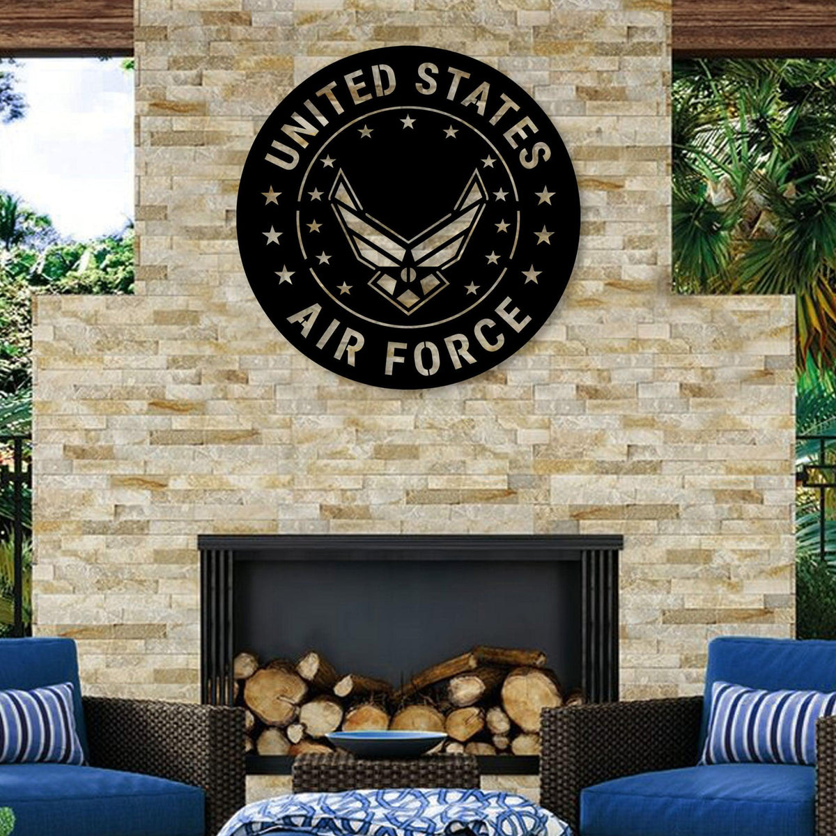 United States Air Force Wall Art | Metal Military Decor | Made In USA ...