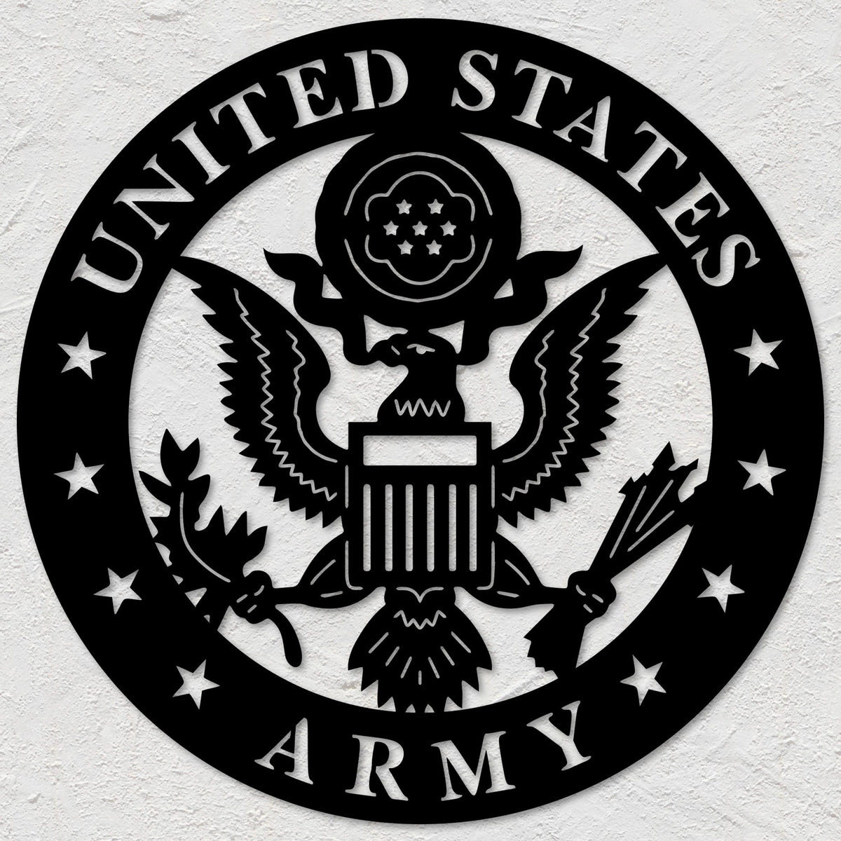 United States Army Seal Wall Art | Metal Military Decor | USA Made | K ...