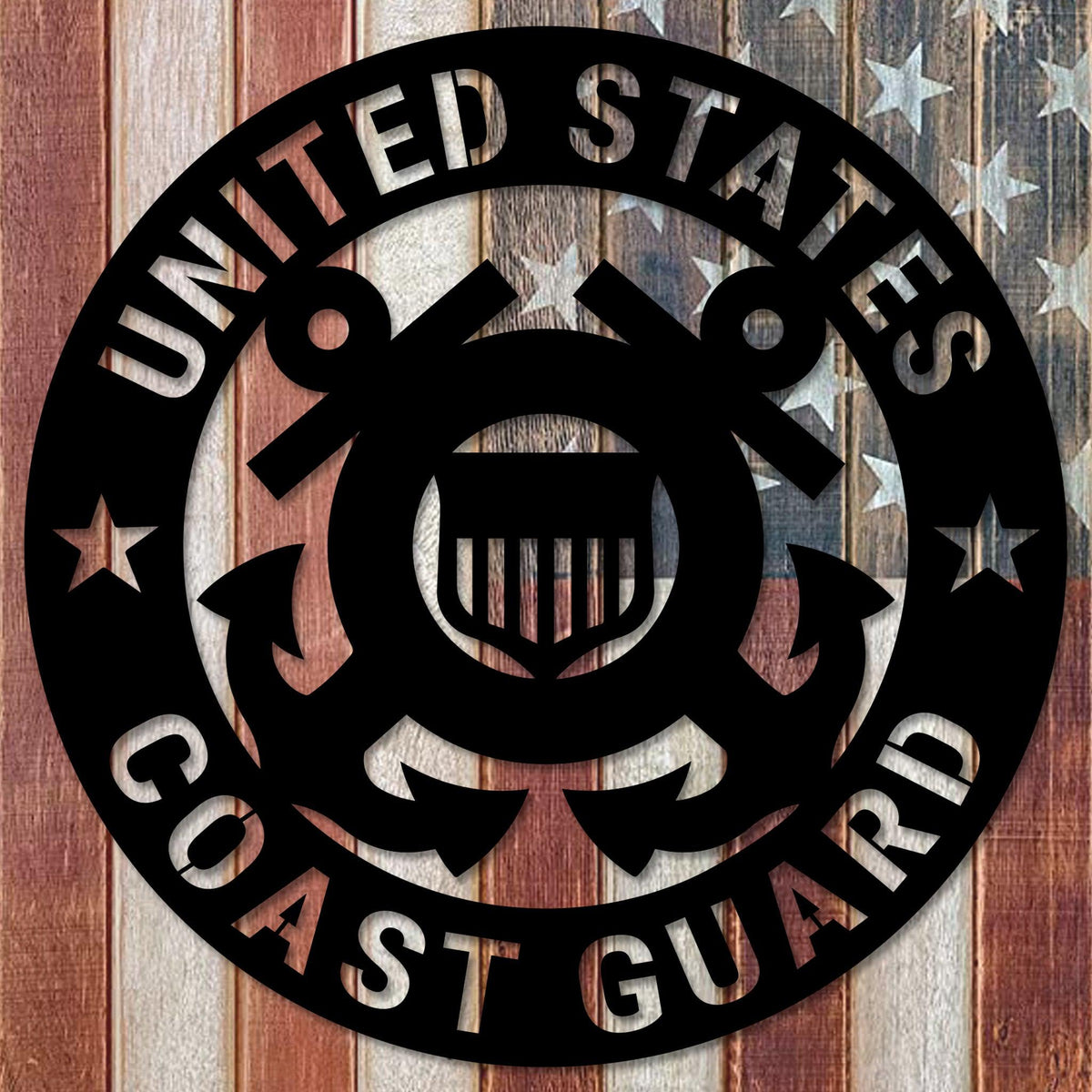 United States Coast Guard Seal Wall Art | Metal Military Decor | K&S ...