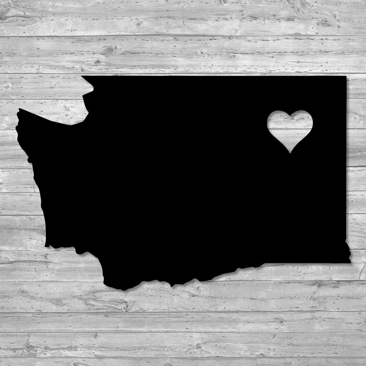 Washington Heart Metal Wall Decor | K&S Design Elements