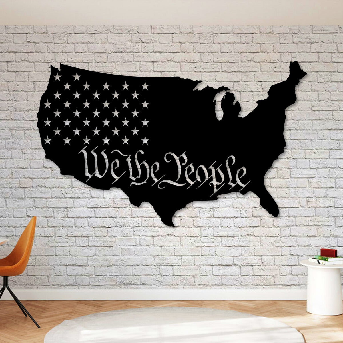 We The People Wall Art | America Map Metal Sign | Patriotic Decor | K&S ...